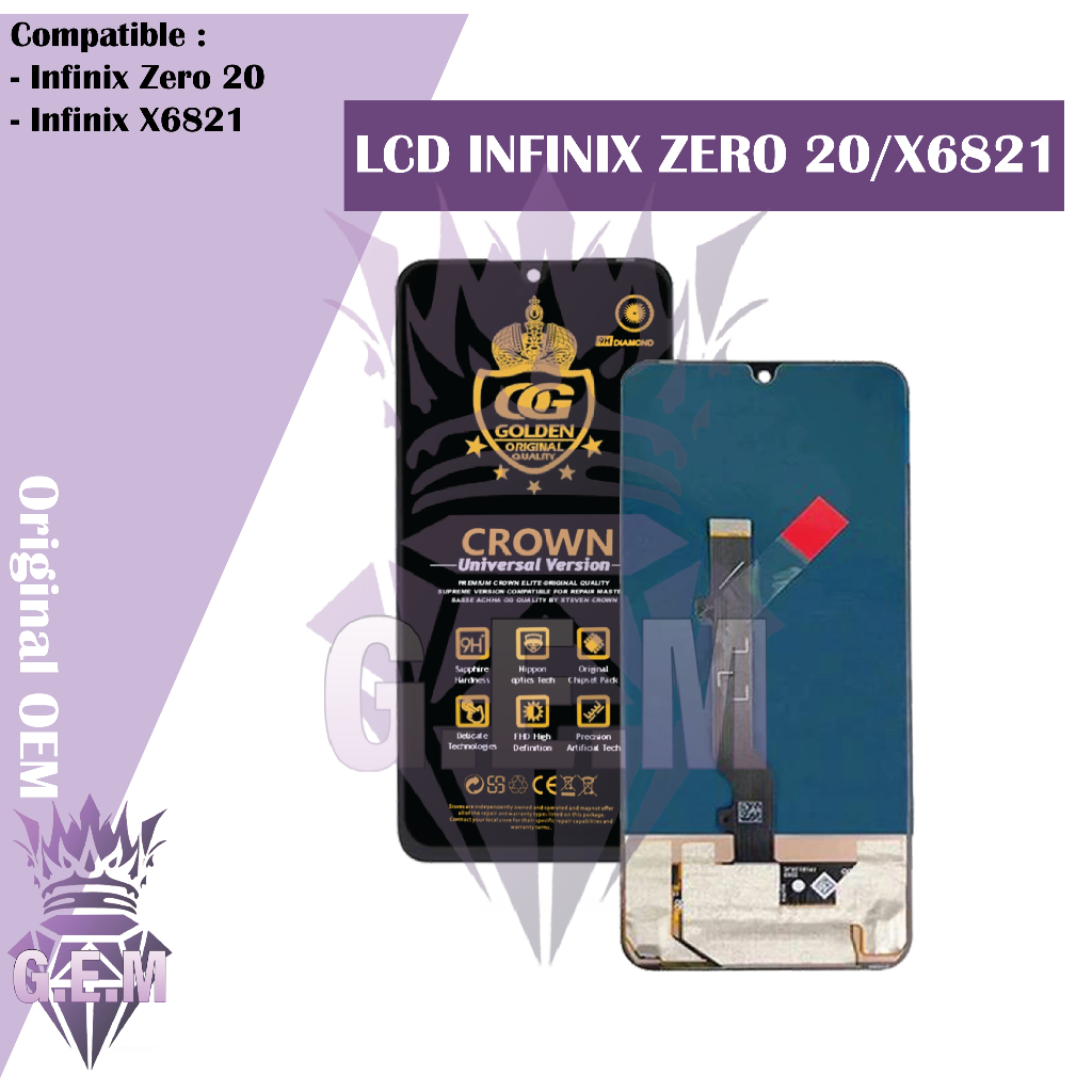 Jual LCD TOUCHSCREEN INFINIX ZERO 20 / X6821 COMPLETE FULLSET ORIGINAL ...