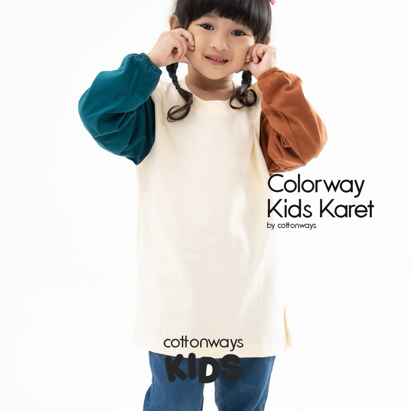Jual COTTONWAYS | Colorway Kids Series Longsleeves Kaos Sehari-hari ...
