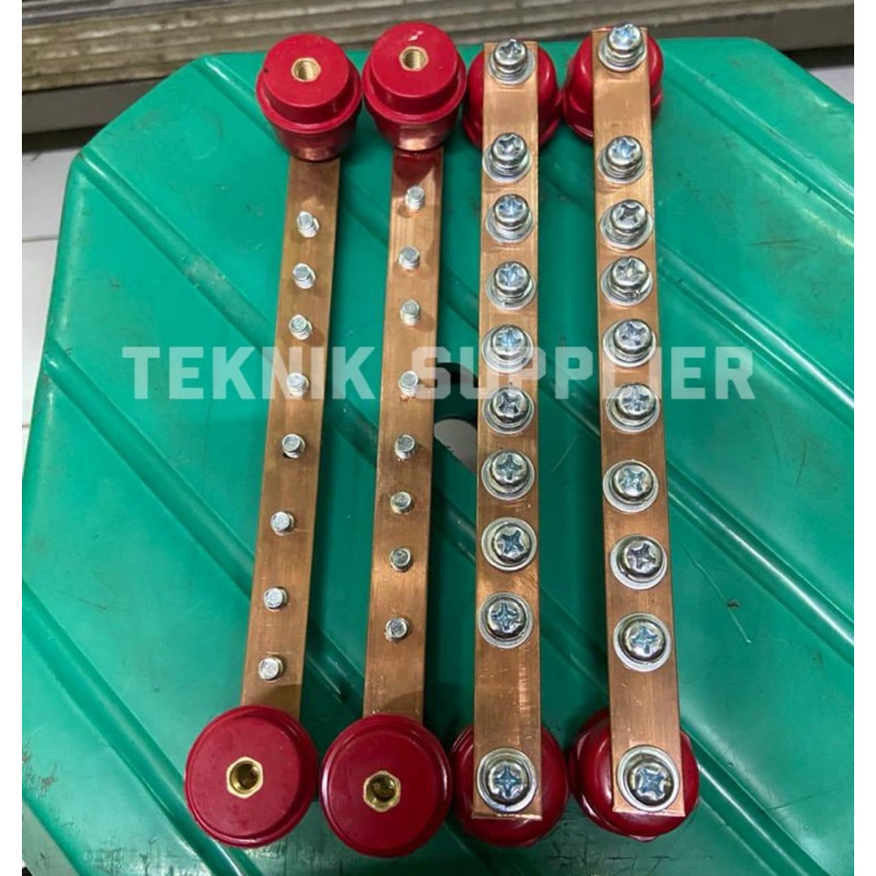 Jual busbar tembaga murni 2mm - grounding bar tembaga / busbar ...