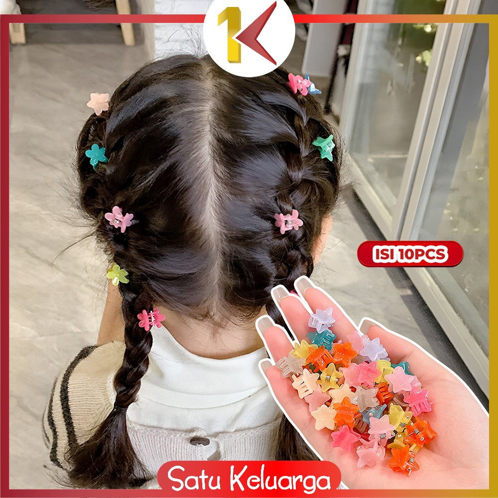 Jual SK-C1117 Set Jepit Rambut Mini Anak Isi 10Pcs Motif Bunga ...