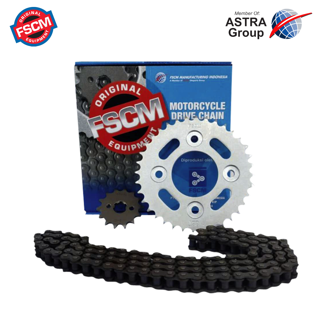 Jual FSCM DRIVE CHAIN KIT / SET GEAR & RANTAI SEPEDA MOTOR HONDA NEW BLADE & NEW REVO | Shopee ...