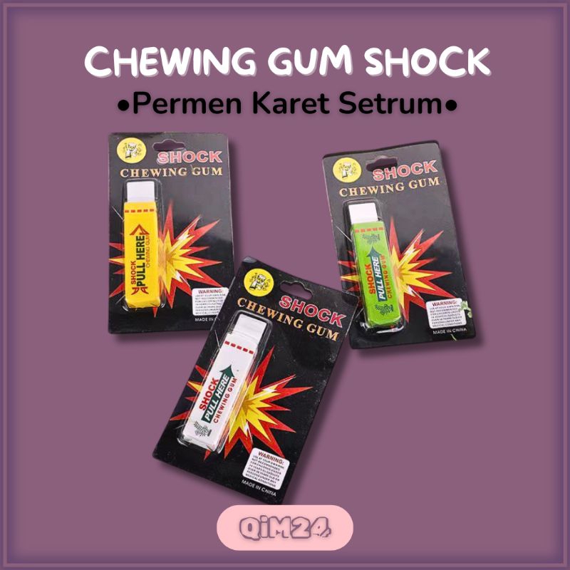 Jual Permen Karet Setrum - Prank Setrum - Mainan Prank - QiM24 | Shopee ...