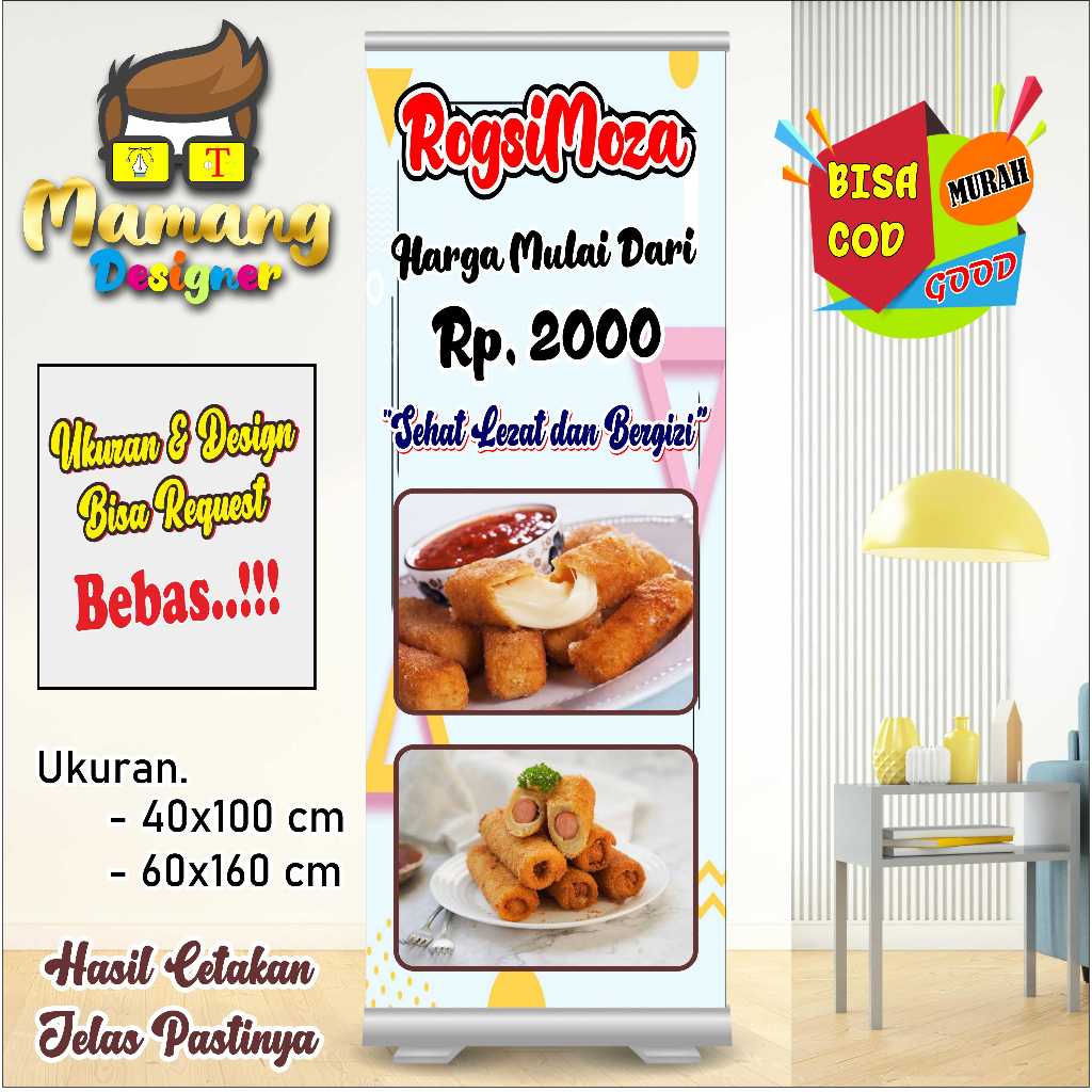 Jual Spanduk Banner Custom Nugget Isi Mozarella dan Sosis bb | Shopee ...