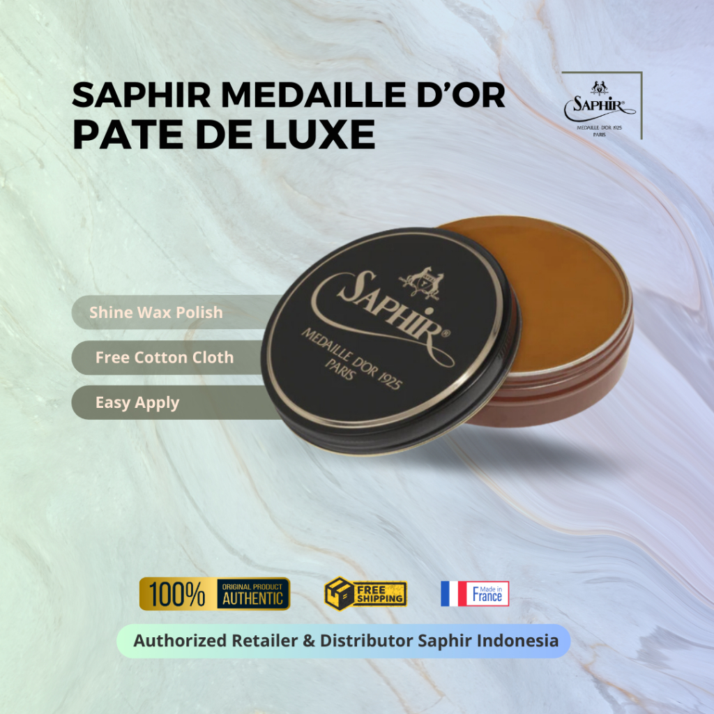 Jual Saphir Pate De Luxe | Light Brown 50 gr | Medaille D’Or | Semir ...