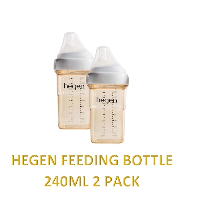 Jual HEGEN Botol Susu PCTO 240ml/8oz Feeding Bottle PPSU (240ml Twin Pack) | Shopee Indonesia