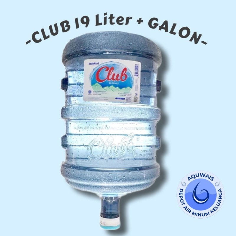 Jual GALON CLUB 19 LITER + ISINYA MAKASSAR (khusus pengiriman instan ...