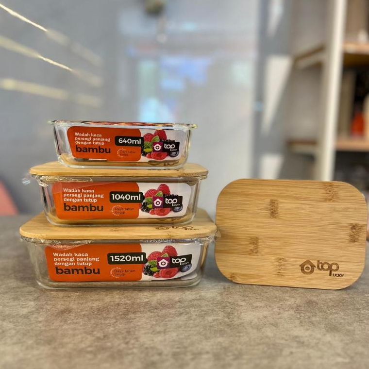 Jual Kotak Makan Kaca / Glass Lock / Food Container / Kotak Makan Kaca ...