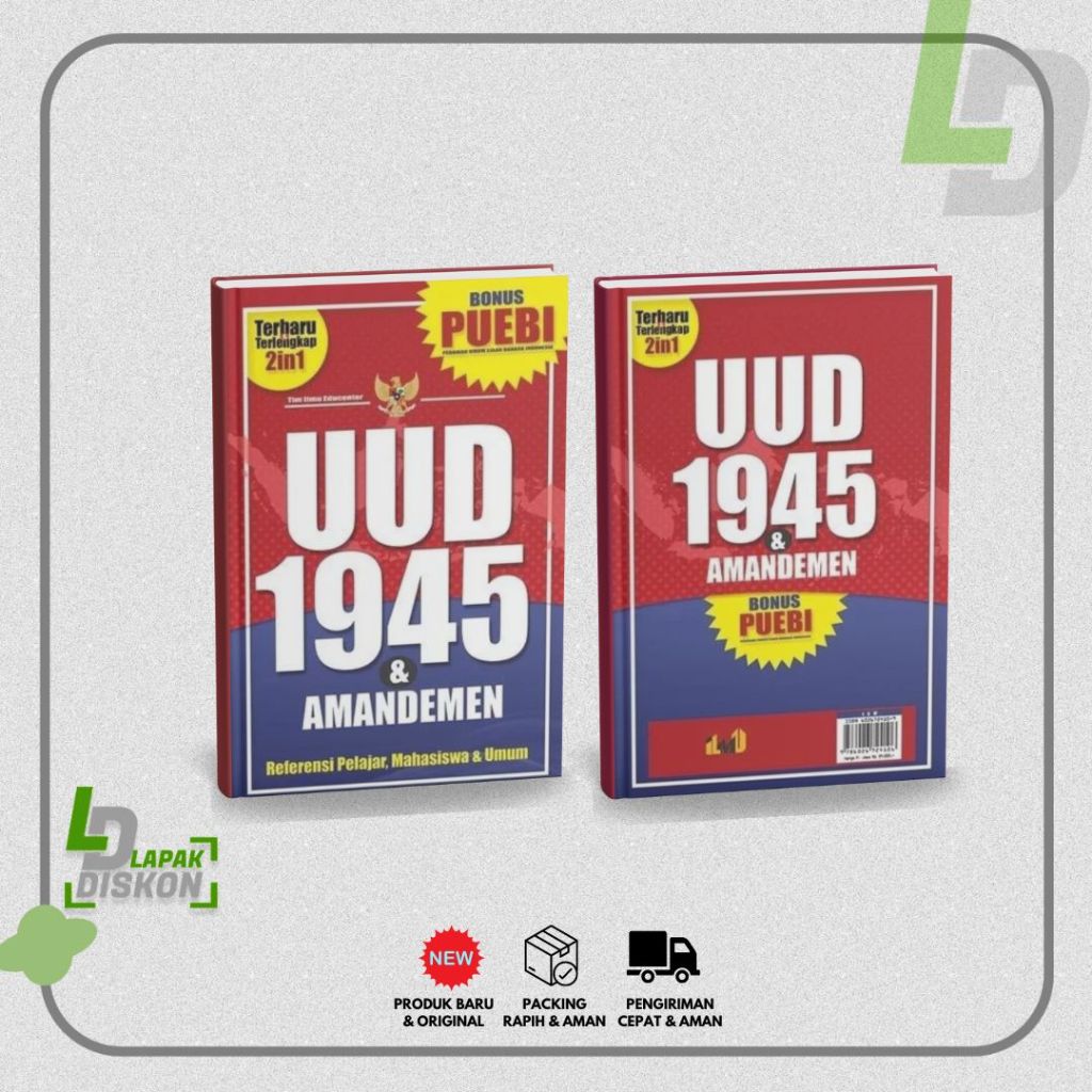 Jual Buku UUD 1945 dan Amandemen Bonus PUEBI | Shopee Indonesia