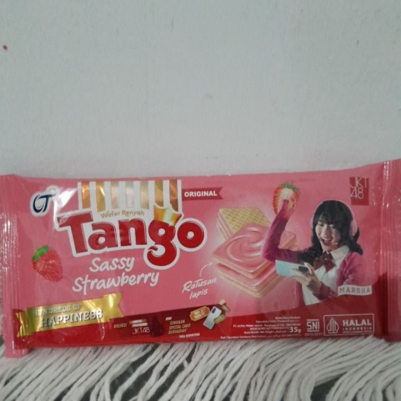 Jual WAFER TANGO 35 GR 1 BUNGKUS @ 10 PCS|JKT 48|MAKANAN RINGAN|SNACK ...