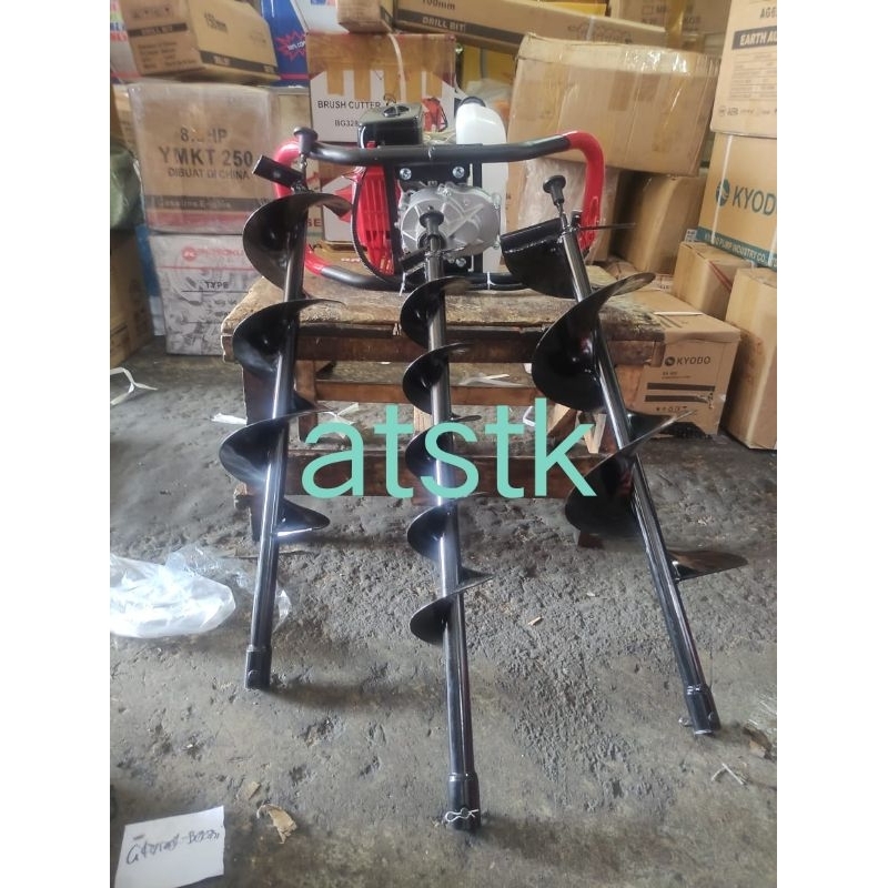 Jual mesin bor gali tanah matrix AG63 berikut mata bor 100mm 150mm ...