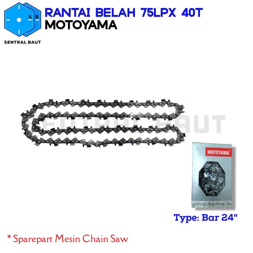 Jual SENTRAL BAUT || Rantai Belah 75 LPX 40T | Sparepart Mesin Chainsaw 5200 | Shopee Indonesia