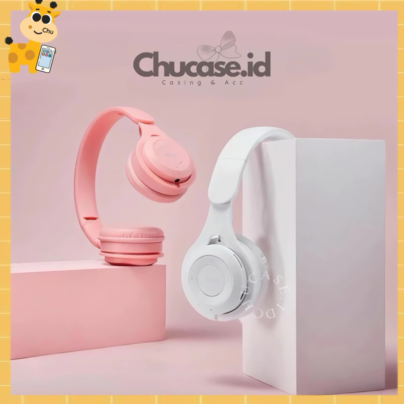 Jual CHUCASE HEADPHONE BLUETOOTH HEADSET WIRELESS MACARON Y08 STEREO ...
