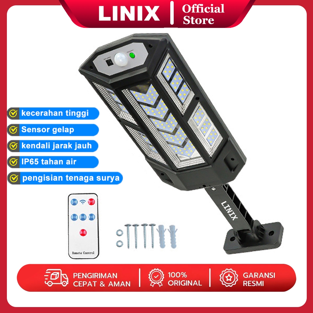 Jual Linix Lampu Jalan LED Solar Light 800W Outdoor Sensor Gerak ...