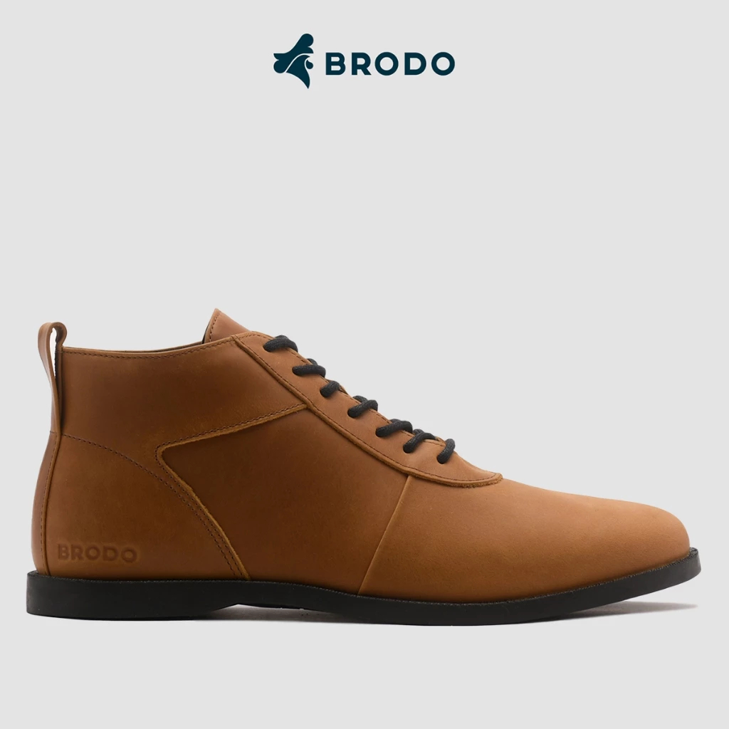 Jual BRODO - Sepatu Kulit Ventura Vintage Brown BS | Shopee Indonesia