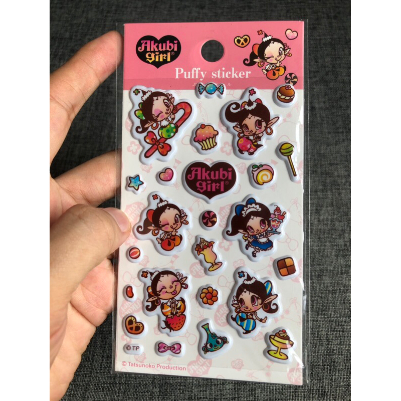 Jual stiker timbul akubi girl puffy sticker original japan | Shopee ...