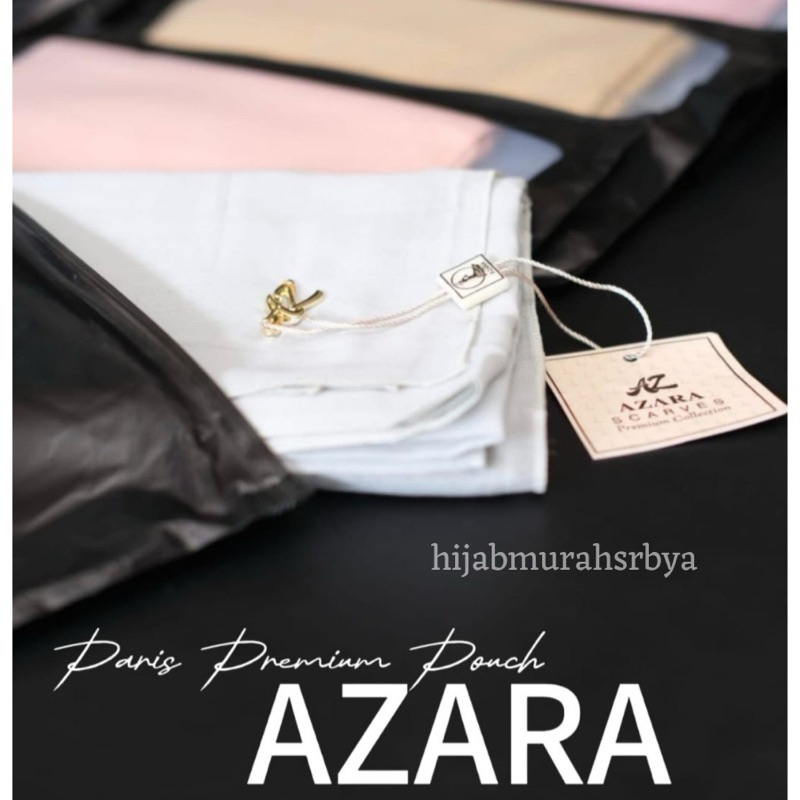 Jual Hijab Paris Premium Segiempat Azara Metal Logo Pouch | Shopee ...
