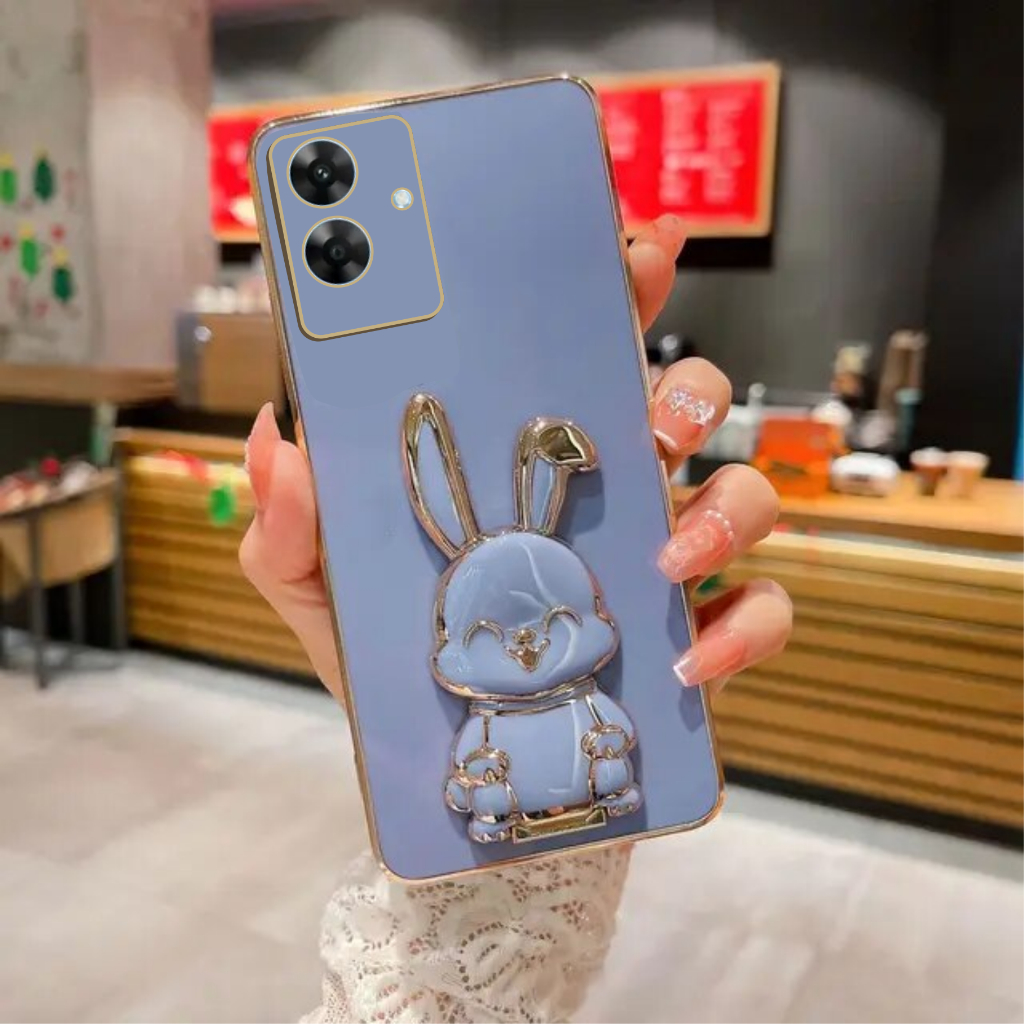 Jual Casing Realme Note 60 Softcase Plating Cover Luxury 6D Free Bunny ...