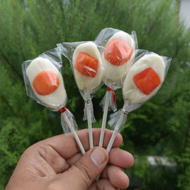Jual PERMEN LOLIPOP BENTUK TELUR CEPLOK SATU PAK ISI 20 PCS | Shopee ...