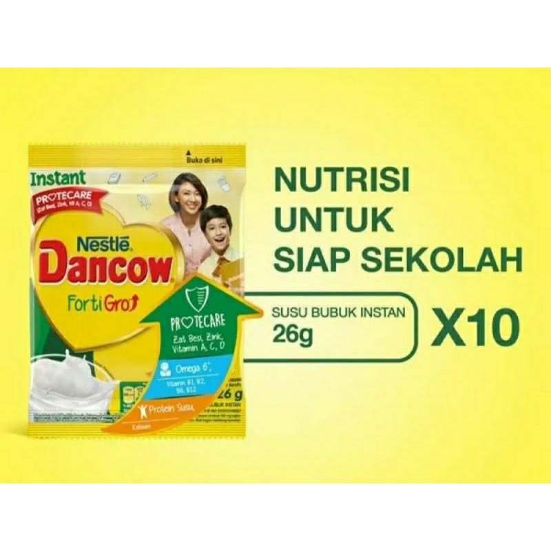 Jual DANCOW fortigro susu bubuk anak sachet renceng 10 x 26g | Shopee ...