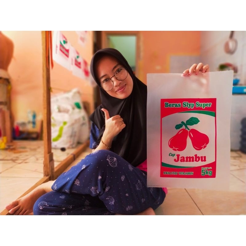 Jual Plastik Beras 5kg cap Jambu isi (100pcs) | Shopee Indonesia