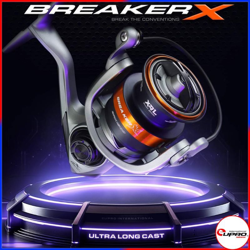 Jual EUPRO BREAKERS X BRX1500 - BRX2500 RED/ORANGE SPINNING PWR HANDLE ...