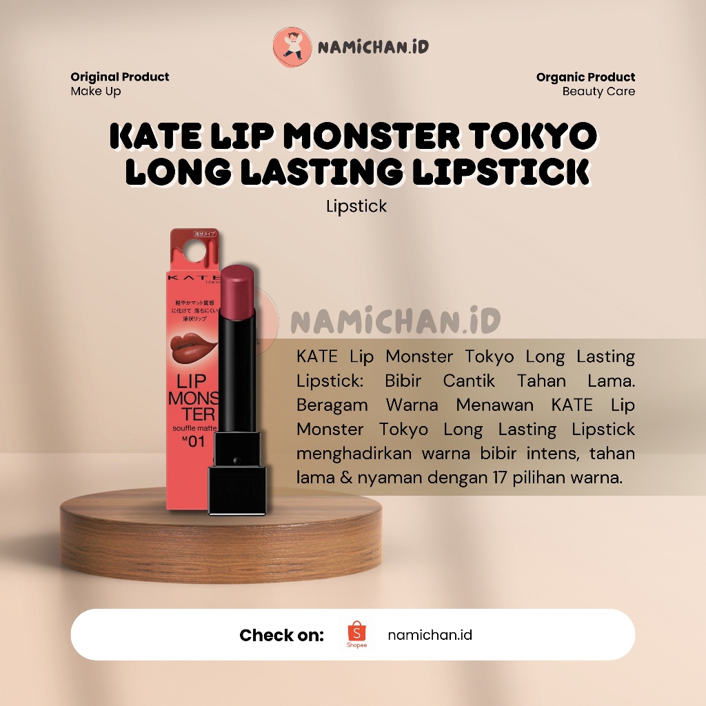 Jual [ PO Japan Mei 2025 ] KATE Lip Monster Tokyo Long Lasting Lipstick | KATE Lip Monster ...