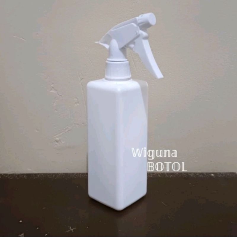 Jual Botol Spray Hdpe 500ml Kotak Putih / Botol Hdpe Tutup Big Trigger Kotak | Shopee Indonesia