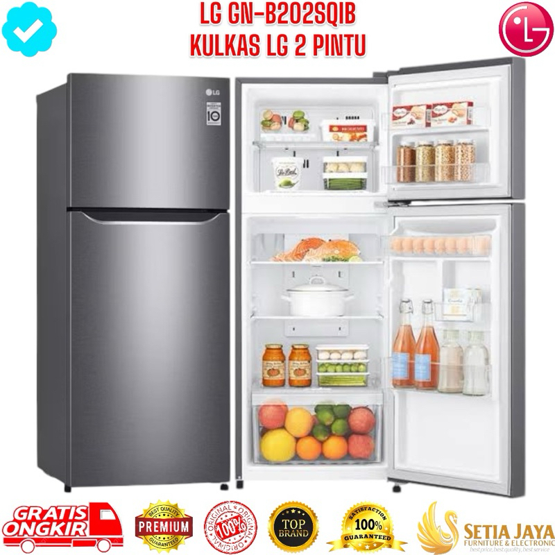Jual LG Kulkas 2 Pintu 202L Smart Inverter Compressor : Tipe = GN ...