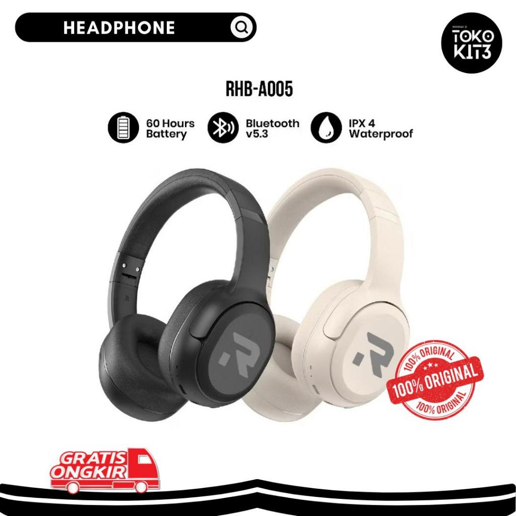 Jual Ripple Bluetooth Headphones RHB-A005 Headphone Bluetooth Wireless ...