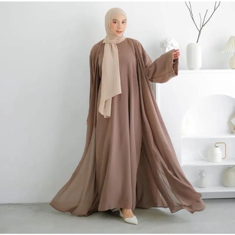 Jual TERLARIS GAMIS ABAYA OUTER SET ABAYA SAR'I ABAYA SET OUTER VIRAL ...