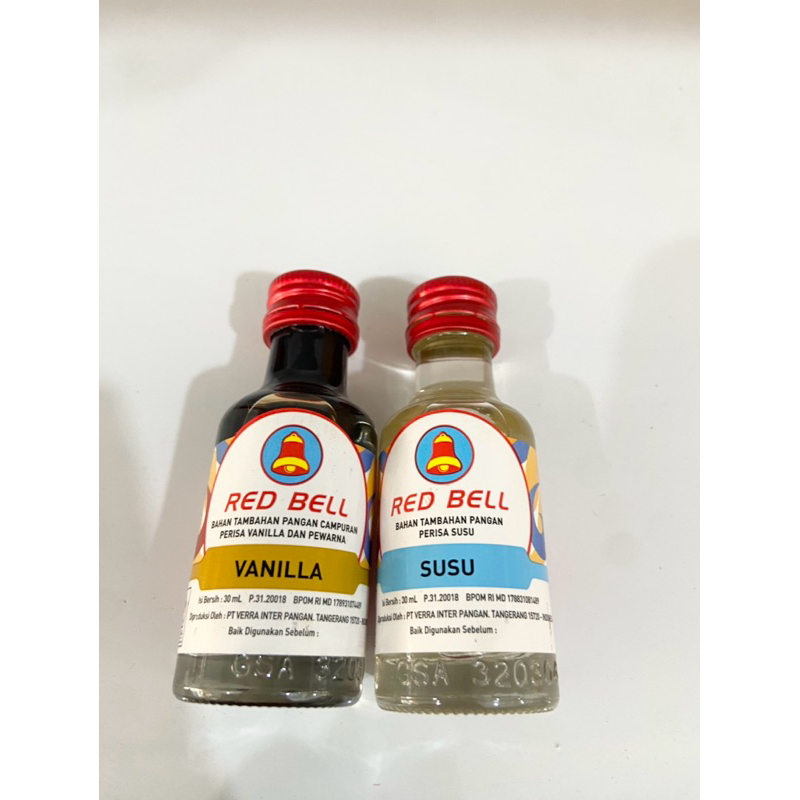 Jual Red bell susu essence red bell vanilla essence 30 ml | Shopee ...