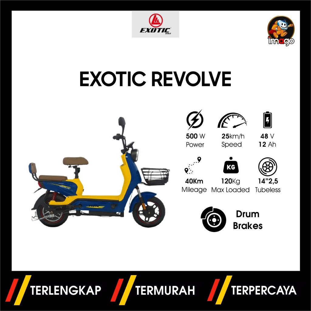 Jual SEPEDA LISTRIK EXOTIC REVOLVE | Shopee Indonesia