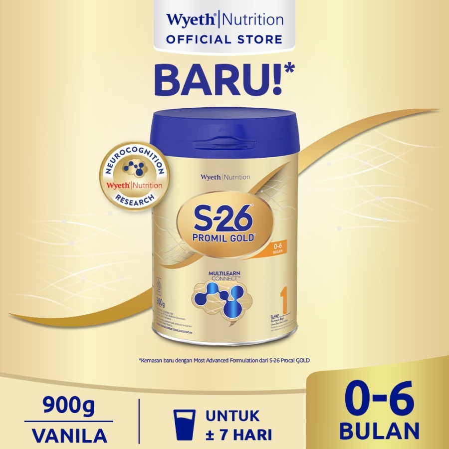 Jual S26 PROMIL GOLD TAHAP 1 (0-3 BULAN) 900GR / SUSU FORMULA S-26 | Shopee Indonesia