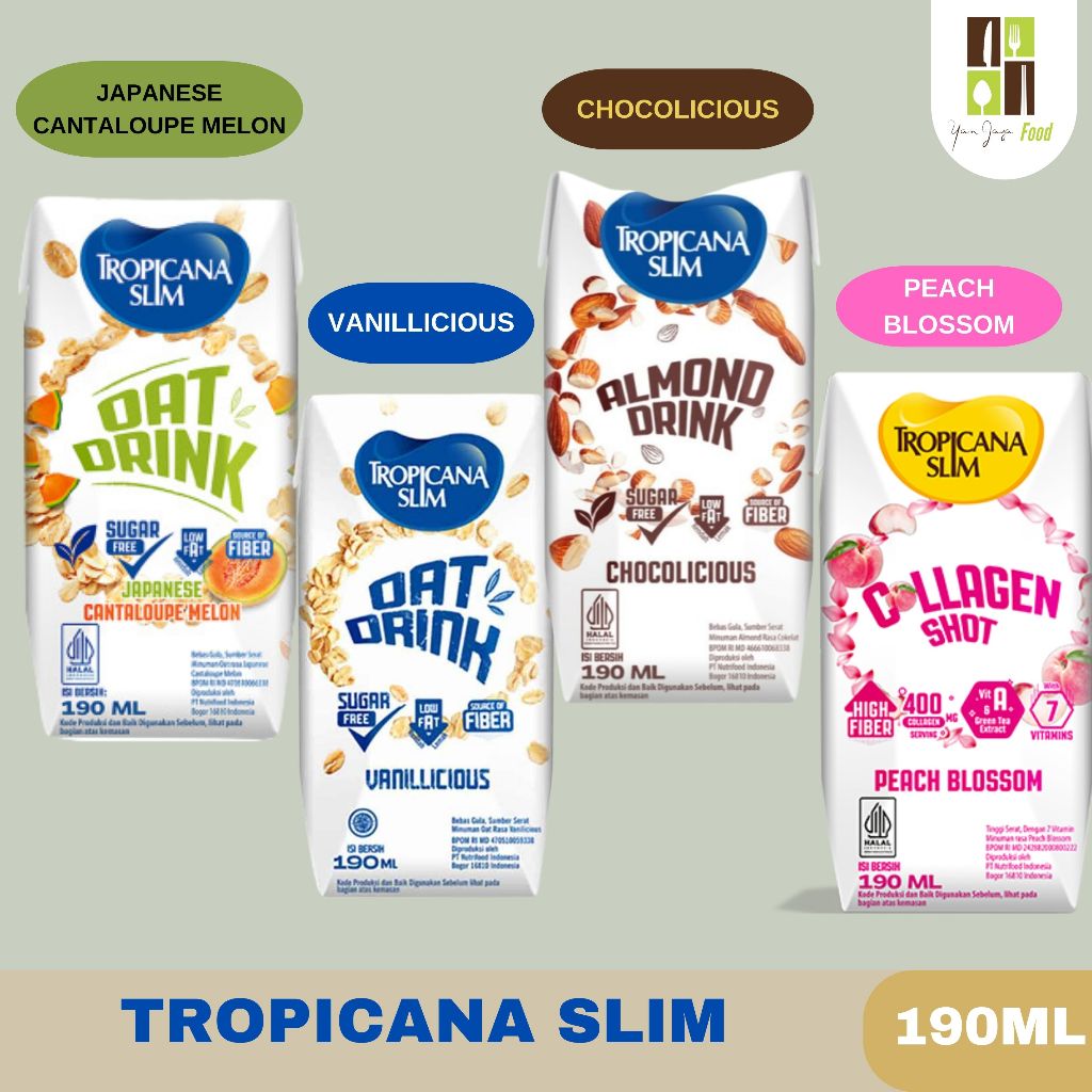 Jual [oddsolshop] pekanbaru/Tropicana Slim Oat Drink & Collagen Shot ...
