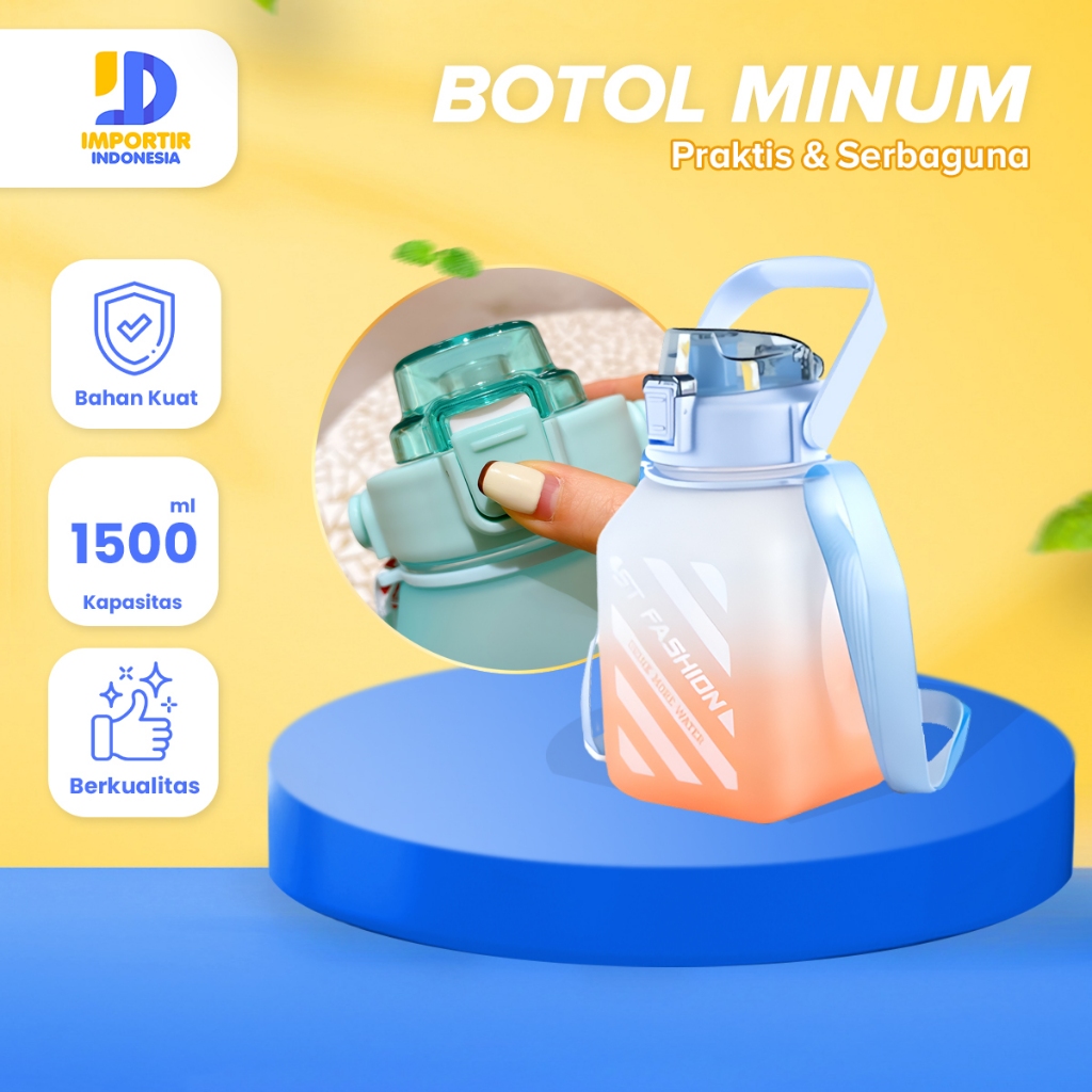 Jual IMPORTIR Botol Gemoy Kotak Gradasi Dan Tali | Shopee Indonesia