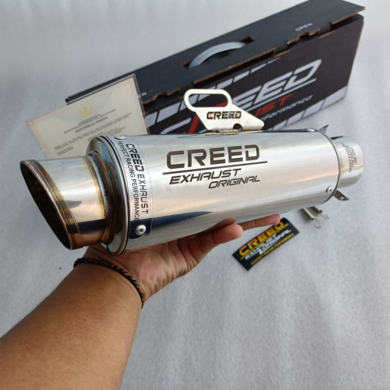 Jual Silincer Only Knalpot Racing Creed Exhaust Suara NGEBAS Gahar ...