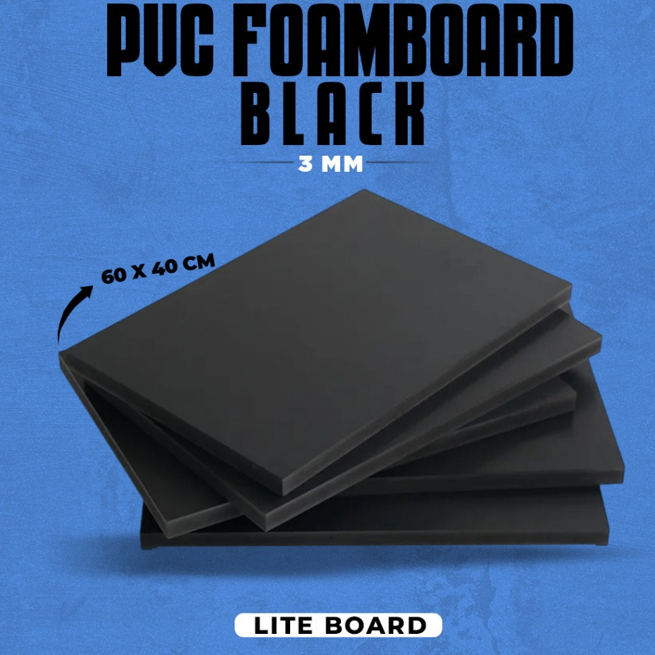 Jual PVC FOAM BOARD HITAM UKURAN 60 x 40 CM | Shopee Indonesia