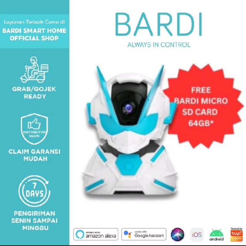 Jual BARDI Official Smart Indoor IP Camera PTZ 3MP - Bardion Series ...