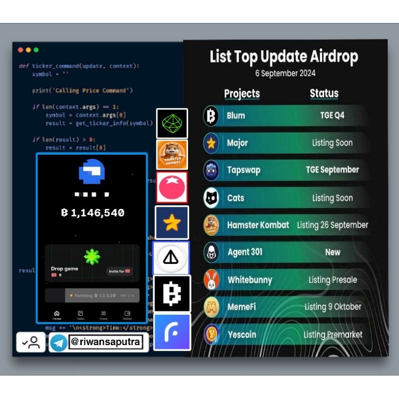Jual JASTIP RUNNING SCRIPT-BOT-TELEGRAM ,PREMIUM BERGARANSI | Shopee ...