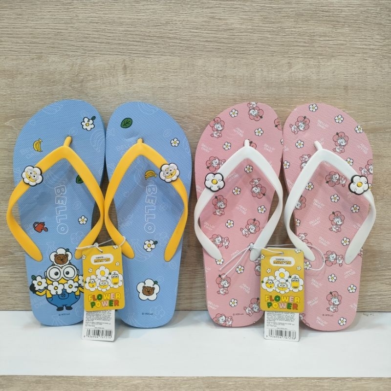 Jual Official BALI MINISO Sandal Jepit Minions Minions Women's Flip ...