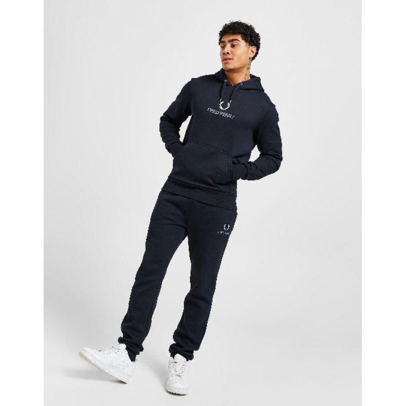 Jual Fred Perry Global Stack Logo Hoodie Navy Original | Shopee Indonesia