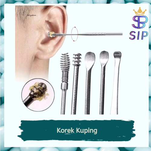 Jual Korek Telinga Stainless Steel Set Korek Telinga Bayi Korek Telinga ...