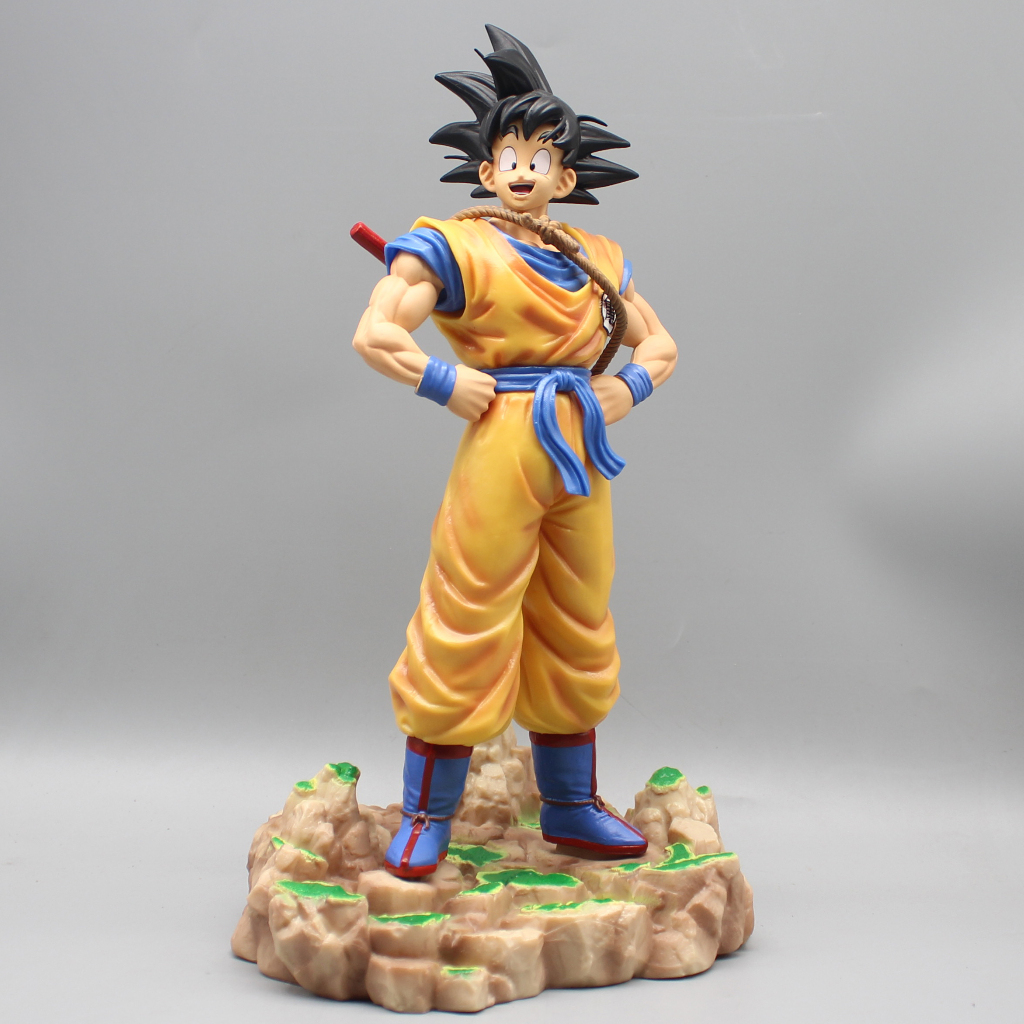 Jual [ Foto Asli ] Statue Dragon Ball Goku Stand Base Diaroma 33cm ...