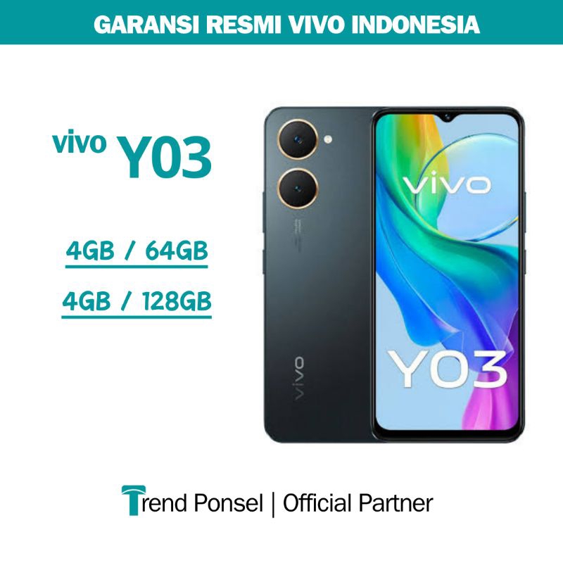 Jual Vivo Y03 Ram 4GB/128GB | 4GB/64GB Garansi Resmi Vivo Indonesia | Shopee Indonesia