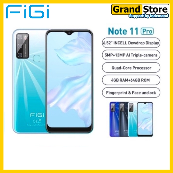 Jual FIGI Note 11 Pro Android 11 Quad Core Smartphone 4GB 64GB 6.52 ...