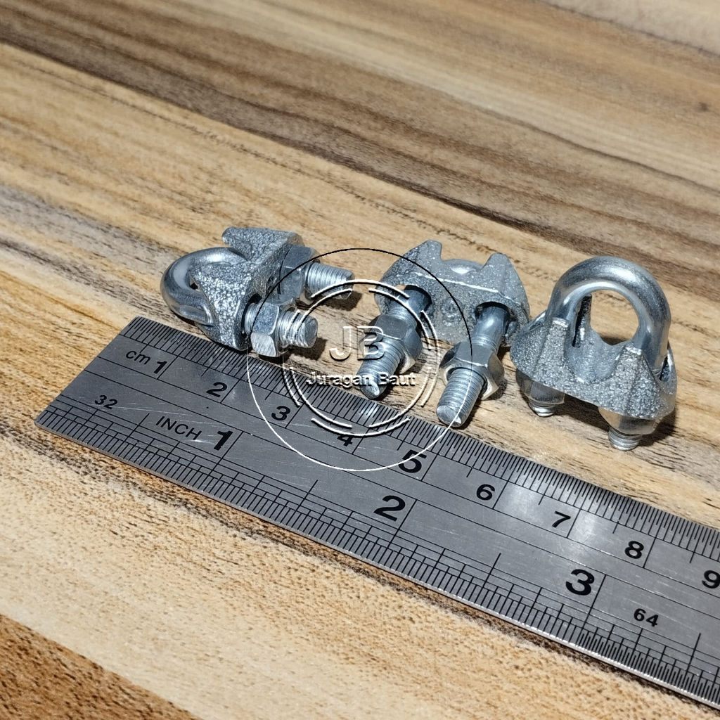 Jual Klem Sling Baja 6mm Clem Kuku Macan 6 mm Clip Tali Kawat Wire Rope ...