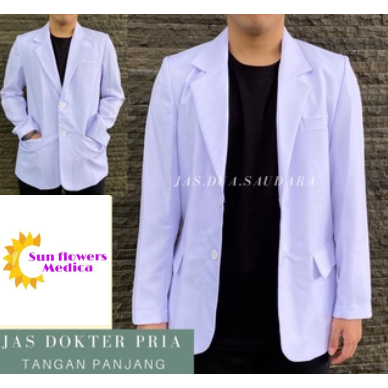 Jual Jas Dokter Lengan Panjang Pria Dua Saudara | Shopee Indonesia