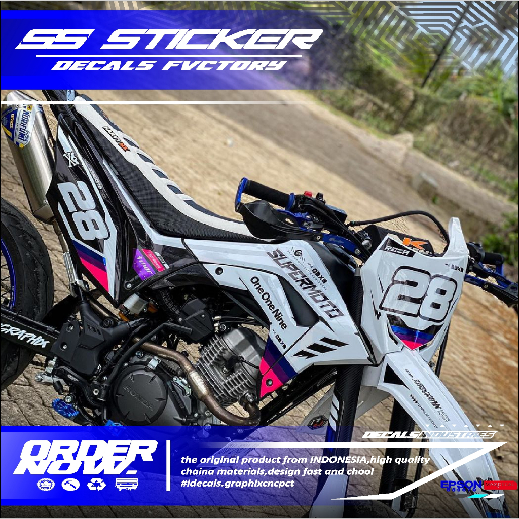 Jual 00424 DECAL STIKER FULL BODY CRF150L SIMPEL KEREN BUAT TAMPILAN ...