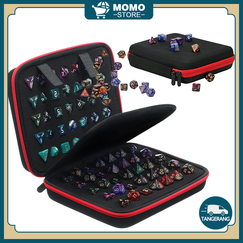 Jual 70 Lubang Dice Storage Box Polyhedral EVA Penyimpanan Dadu Multi ...