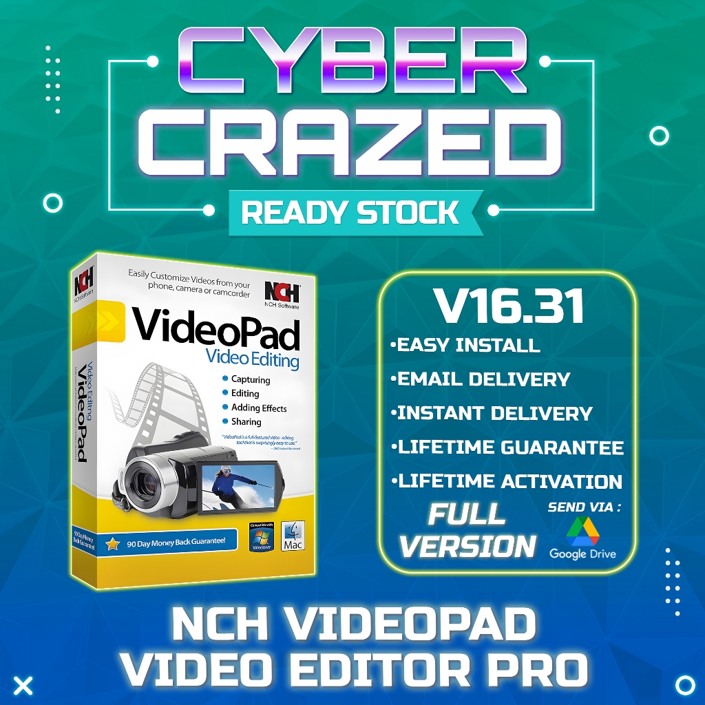 Jual NCH VideoPad Video Editor Pro 16.31 Full Version (Versi Terbaru ...